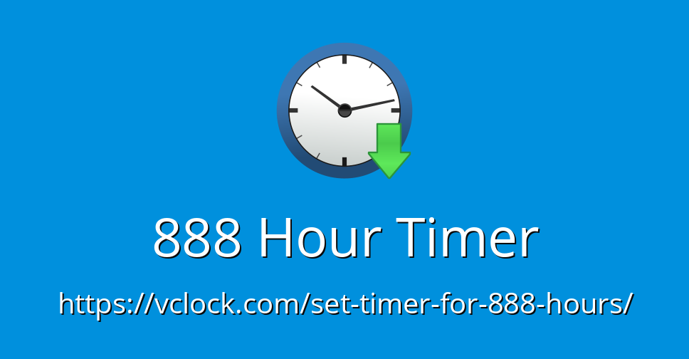 888 Hour Timer - Online Timer - Countdown