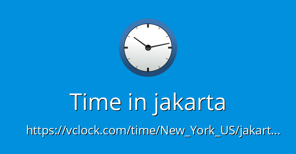 Time in jakarta - vClock