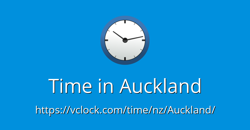 Time in Auckland - vClock