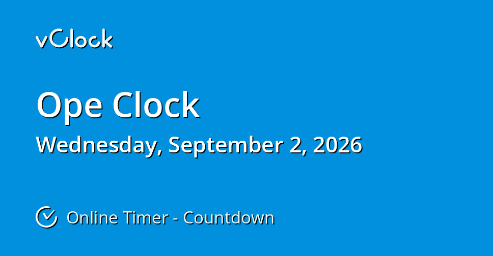 Ope Clock Online Timer Countdown 2467