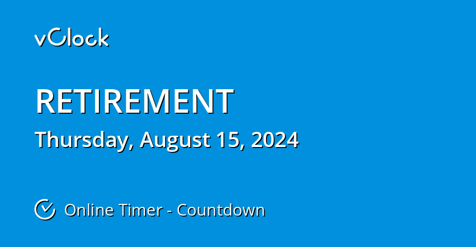 Retirement Online Timer Countdown