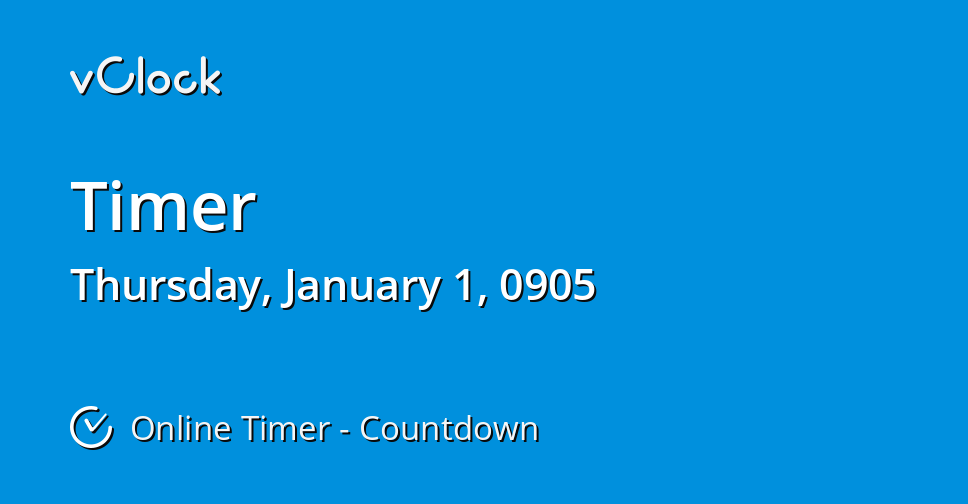 Timer - Online Timer - Countdown