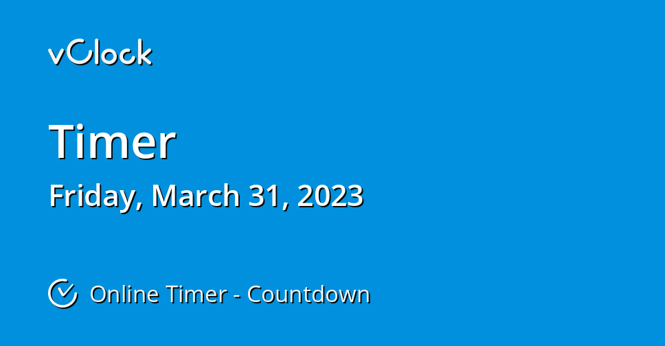 Timer - Online Timer - Countdown