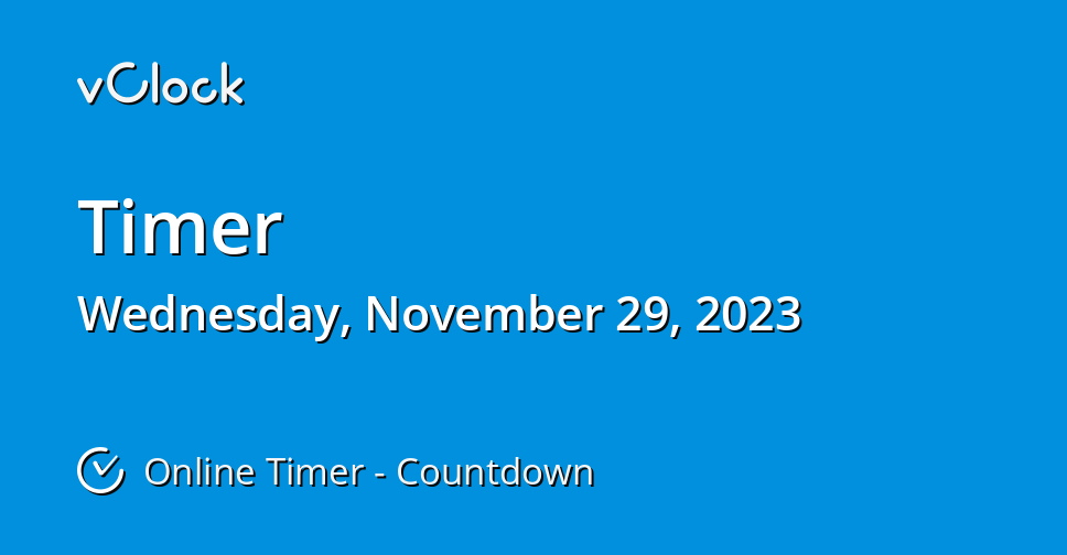 Timer - Online Timer - Countdown